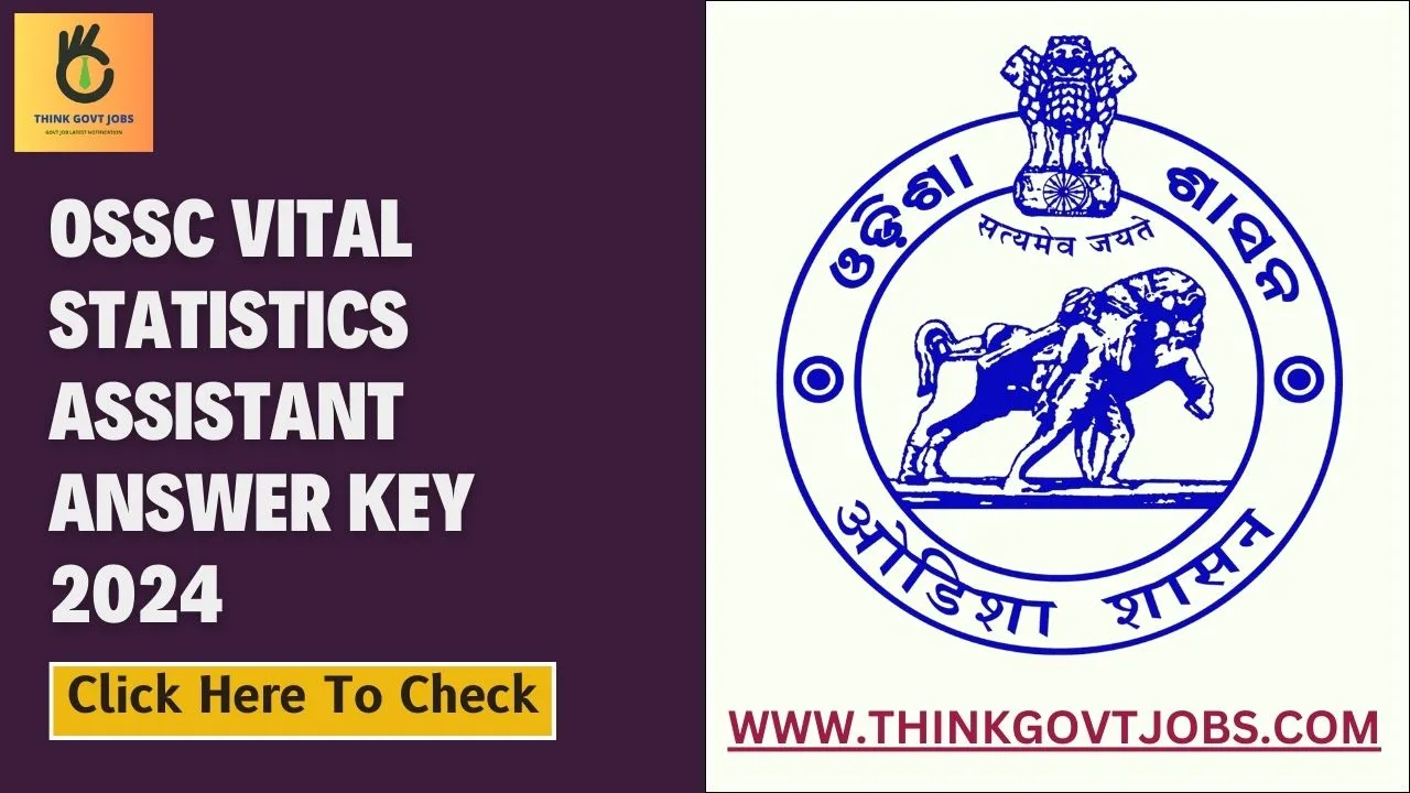 OSSC Vital Statistics Assistant Answer Key 2024