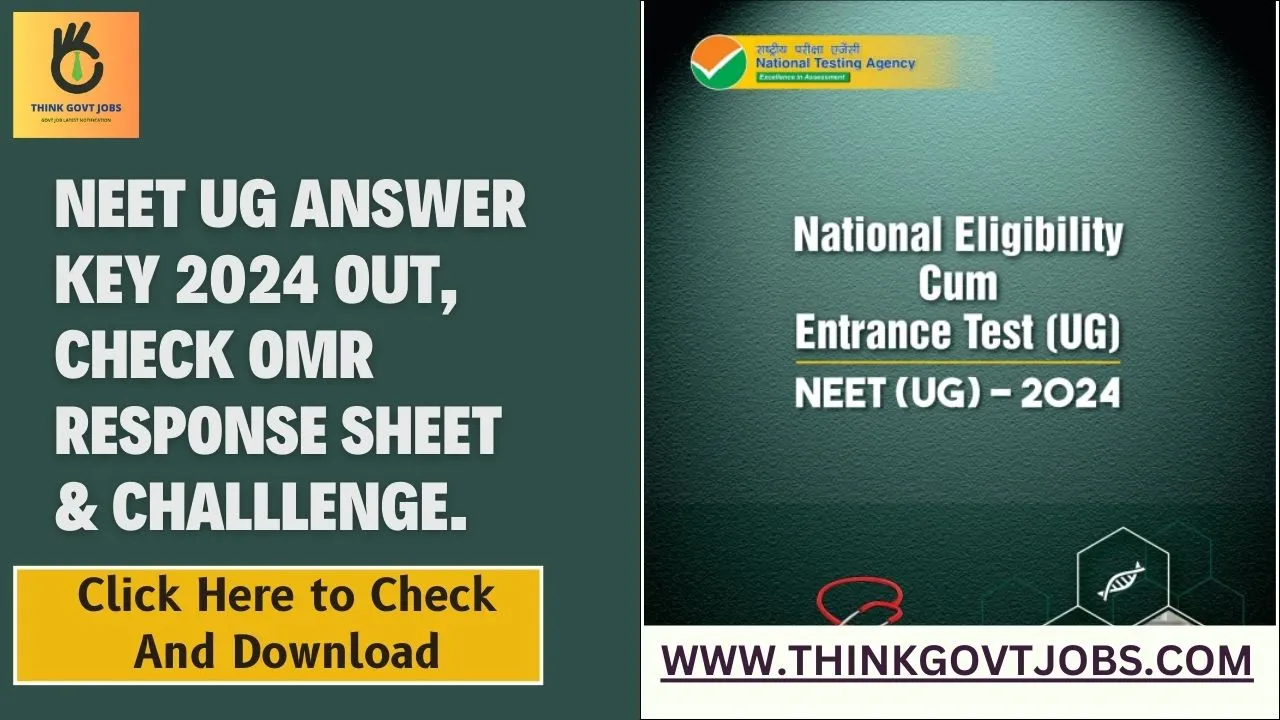 NEET UG Answer Key 2024 Out